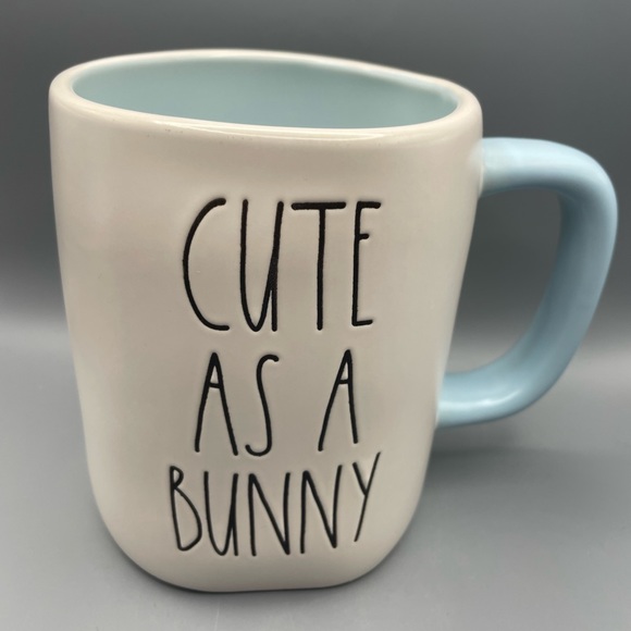 Rae Dunn | Dining | Rae Dunn Cute As A Bunny Mug With Blue Inside And ...
